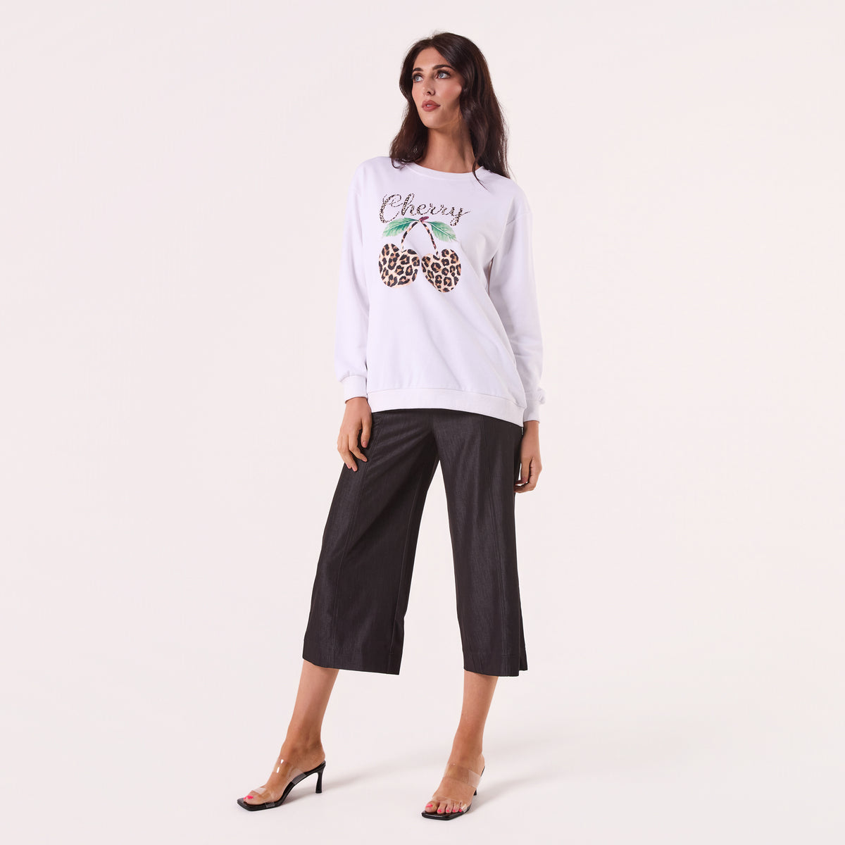 AM2502 CHERRY PRINT SWEATSHIRT – Amyic